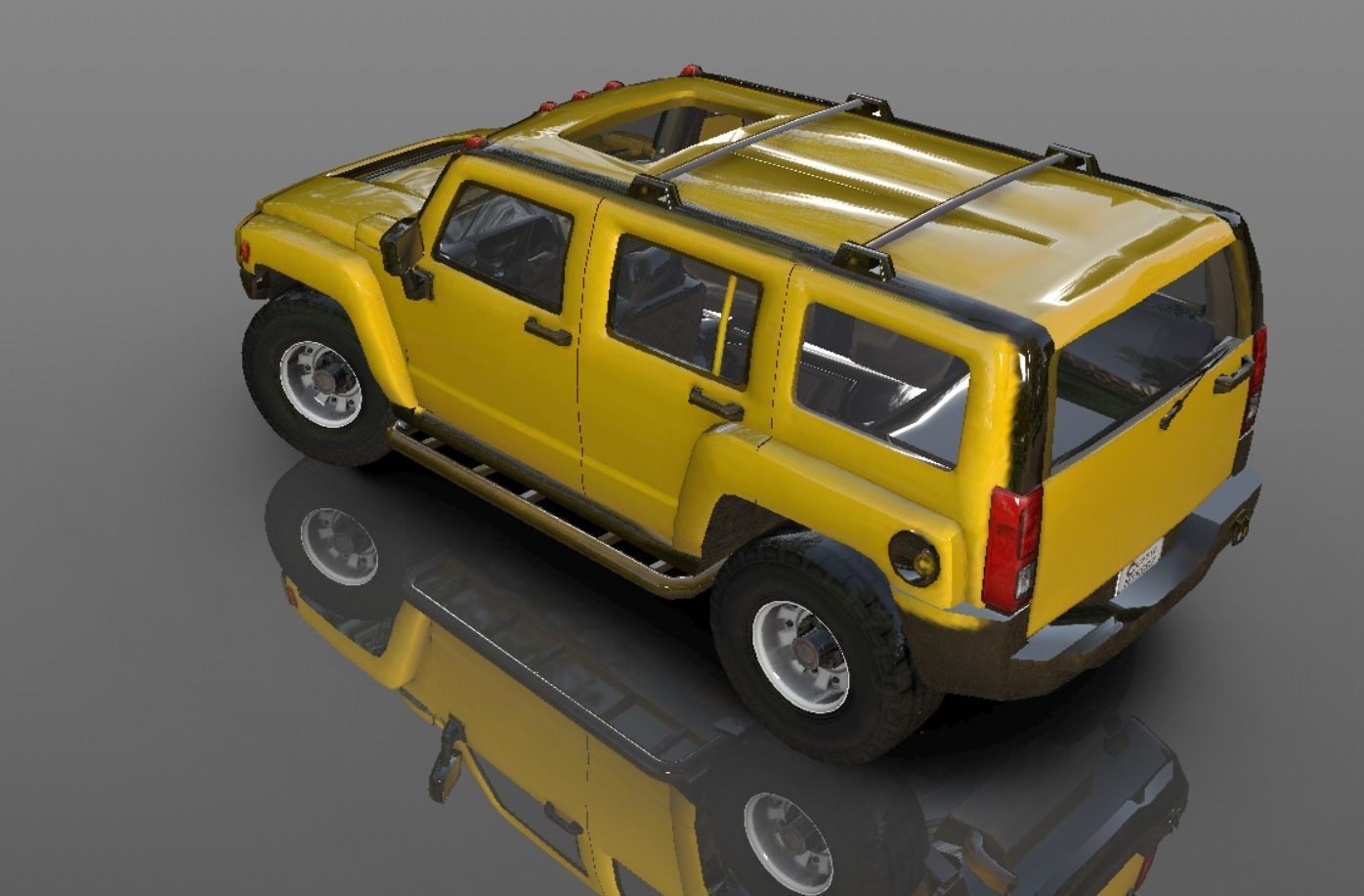 3D model Hummer H3 SUV 3D model Sports Cars Games VR / AR / low-poly ...