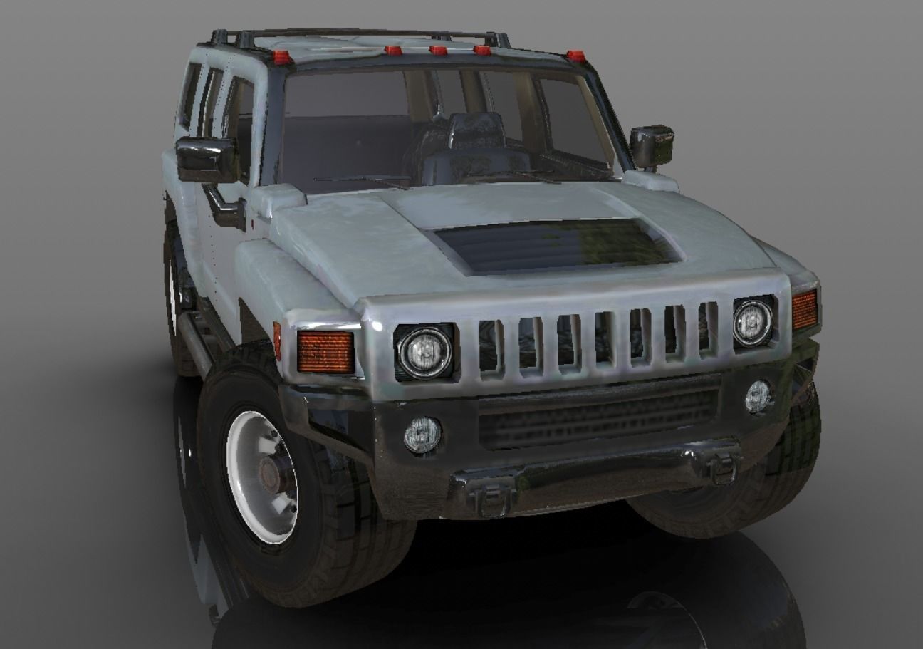3D model Hummer H3 SUV 3D model Sports Cars Games VR / AR / low-poly ...