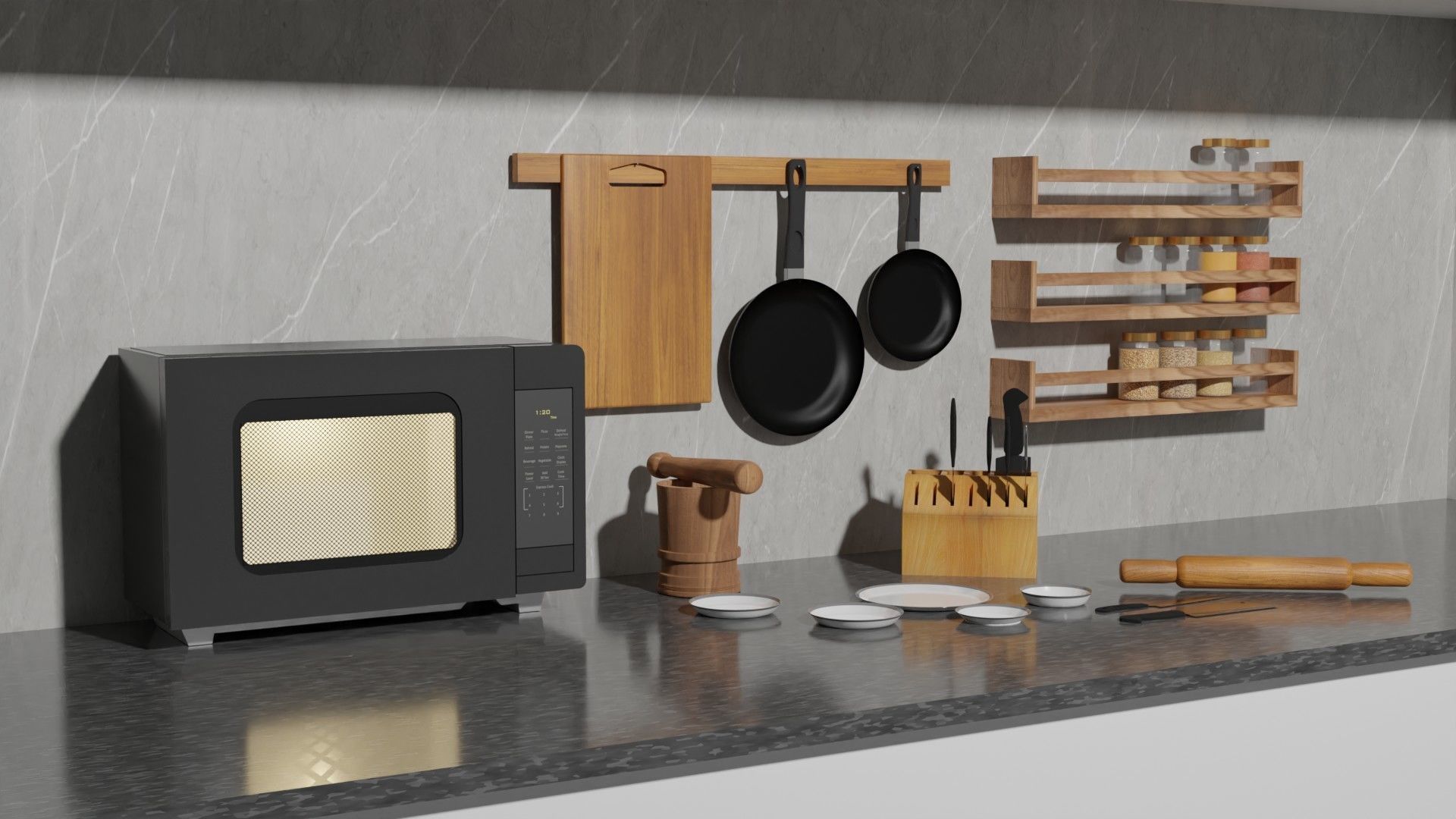 Kitchen wares free 3D model | CGTrader