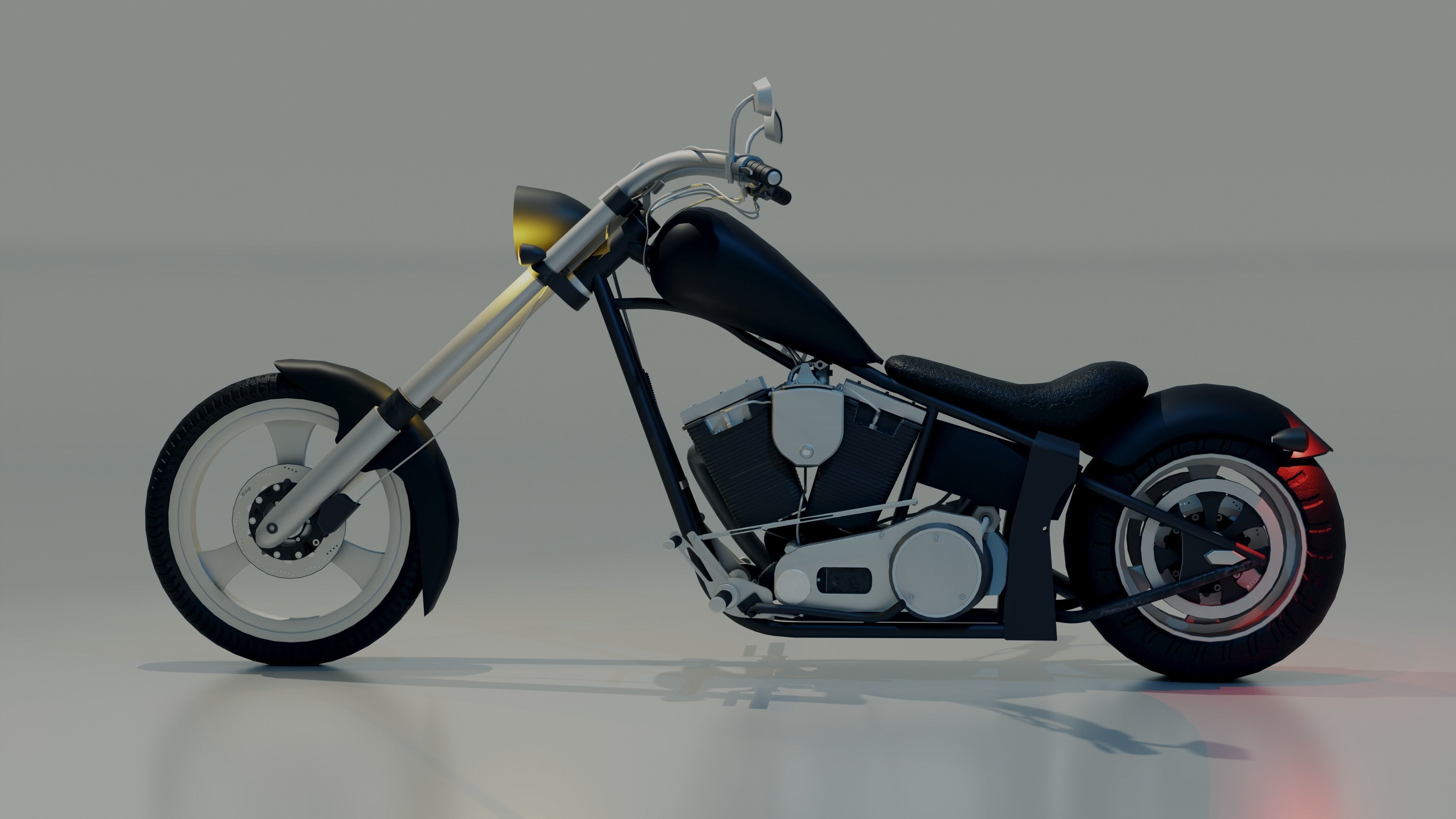Saxon Motorcycle 3D model rigged | CGTrader
