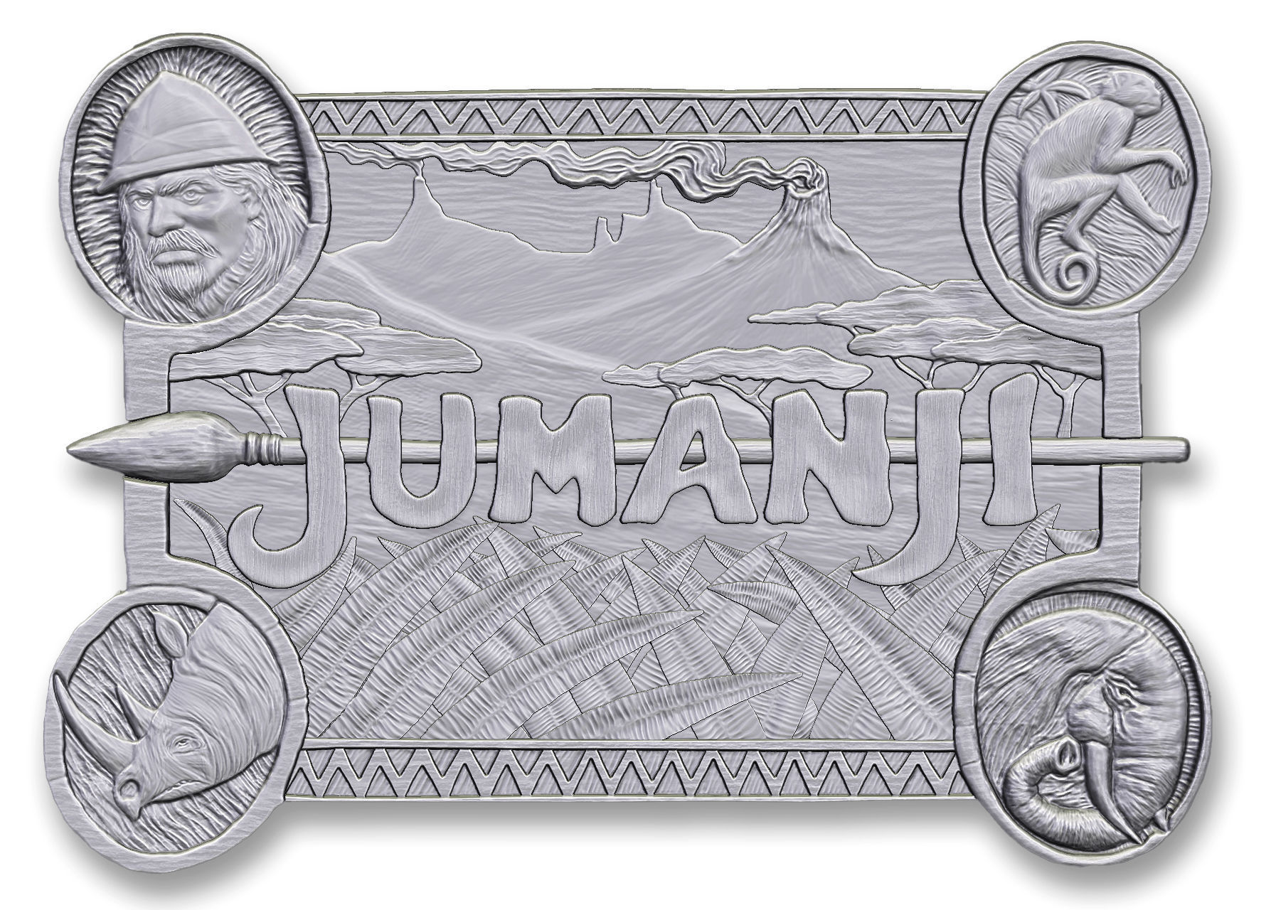 Jumanji game cover print 3D model | CGTrader