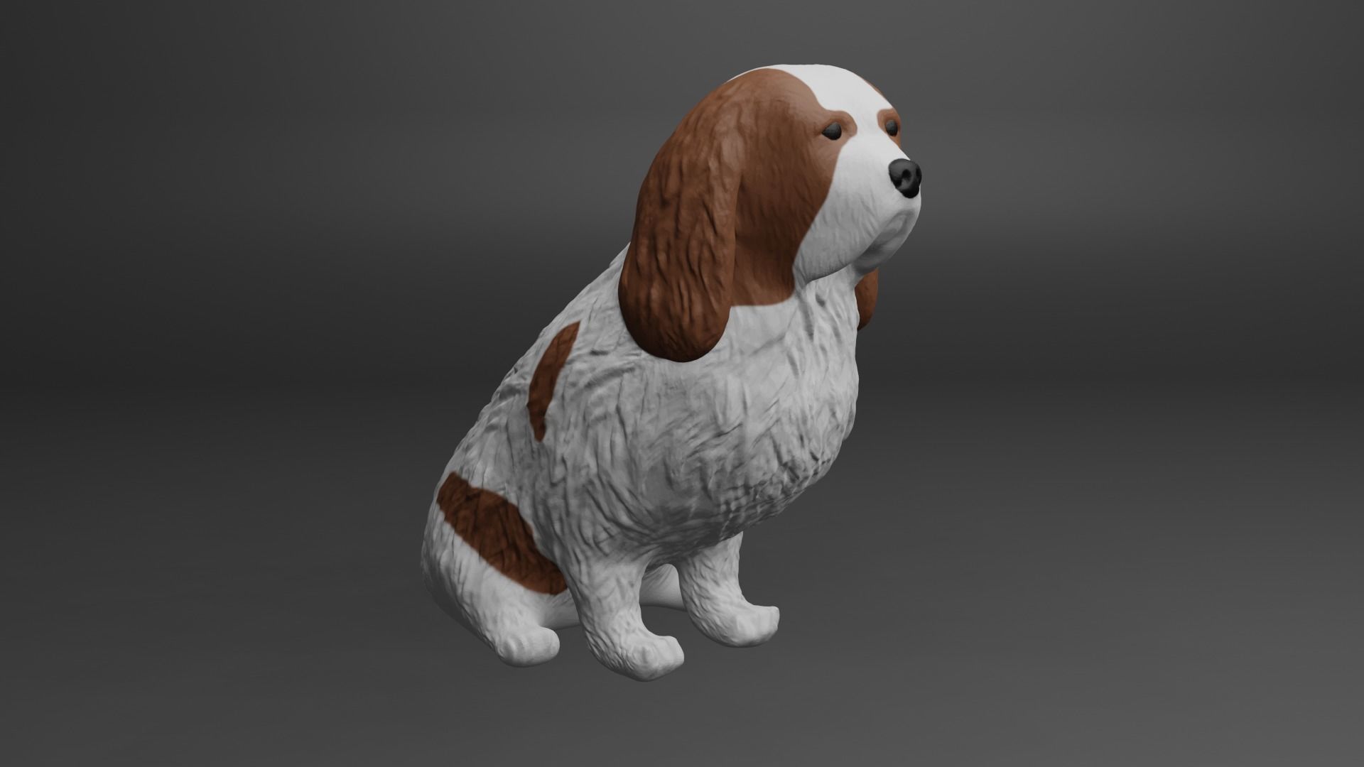 Spaniel dog 3d model 3D model 3D printable | CGTrader
