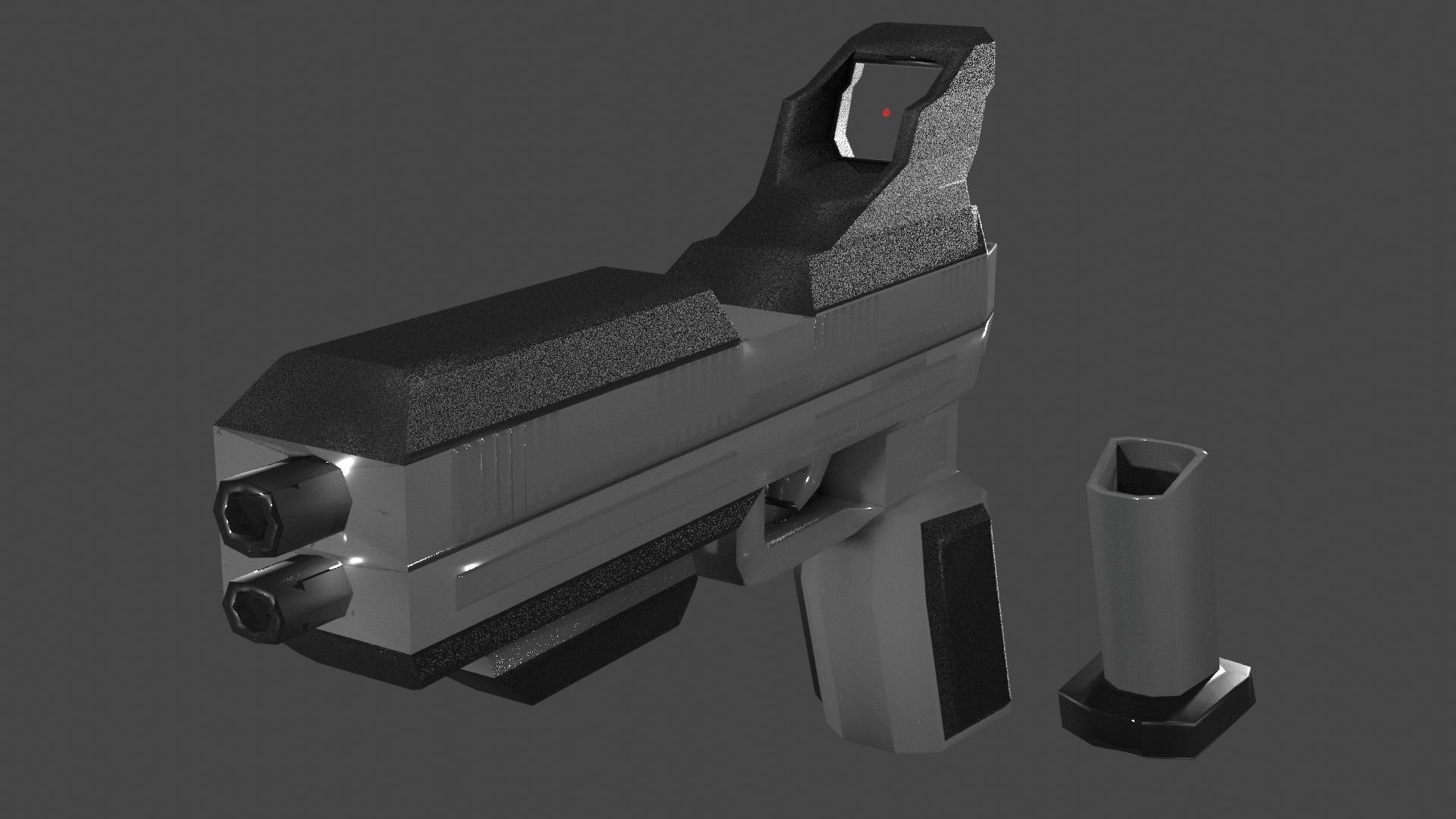 3D model Sci-Fi 9mm Pistol VR / AR / low-poly | CGTrader