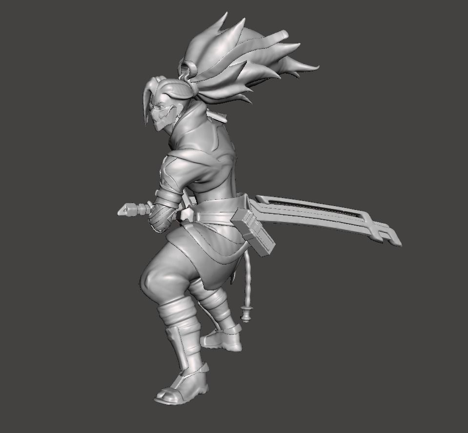 Inkshadow Yasuo 3D Model 3D model 3D printable | CGTrader