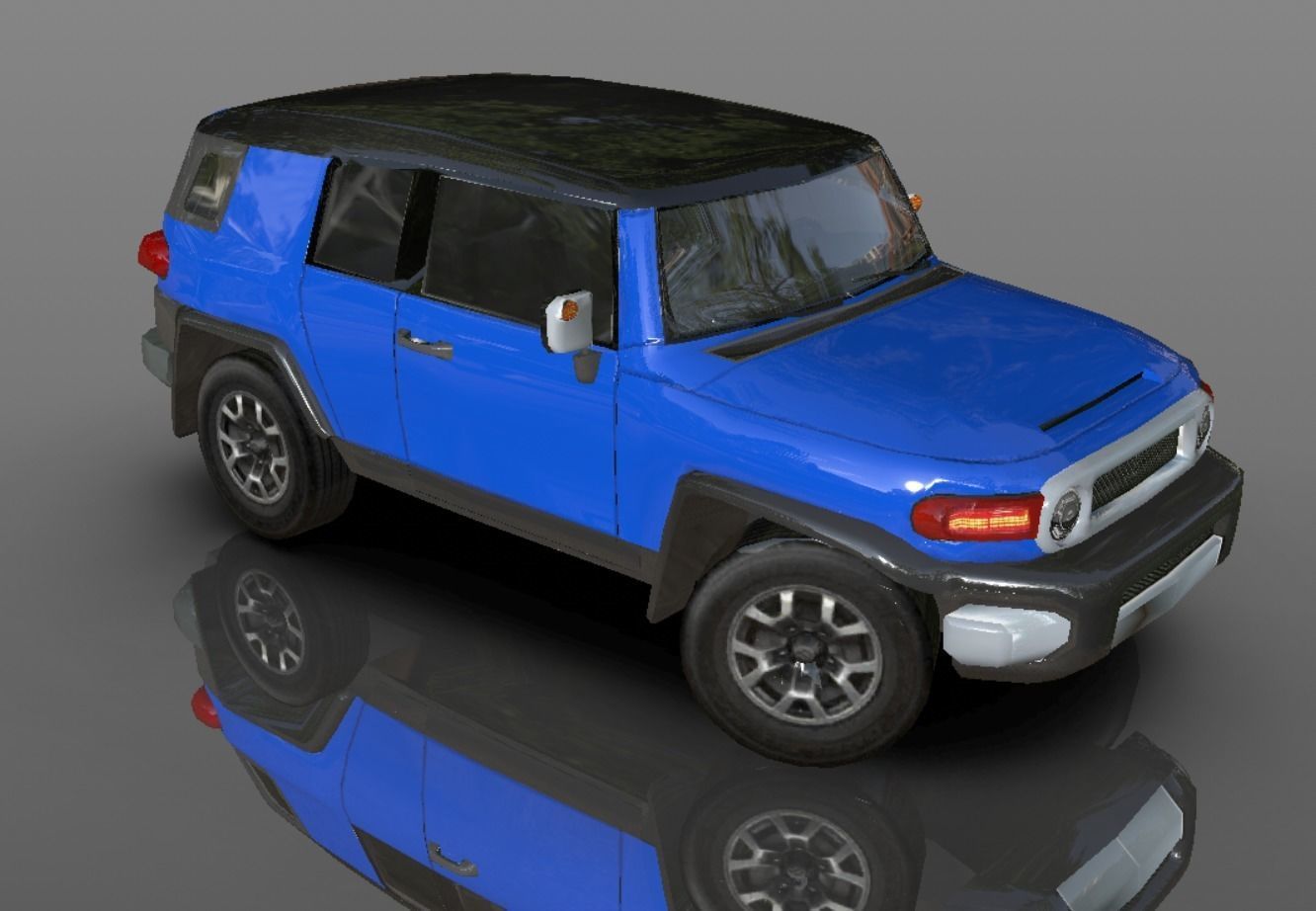 3D model Toyota FJ Cruiser 6 HQ 3D model Game Ready Asset VR / AR / low ...