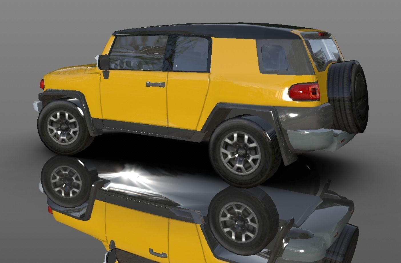3D model Toyota FJ Cruiser 6 HQ 3D model Game Ready Asset VR / AR / low ...