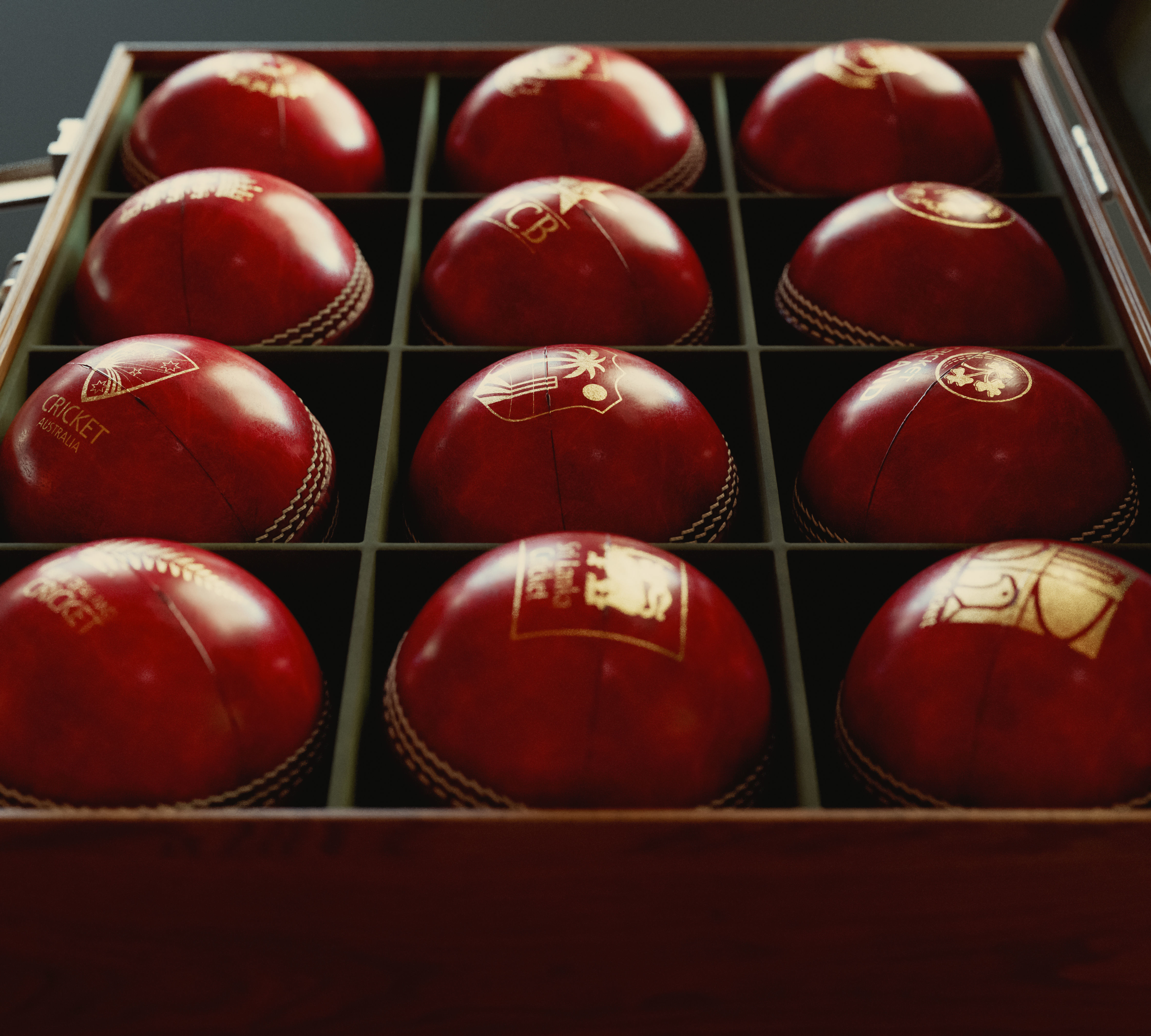 Red Cricket Ball Box Collection 3D model | CGTrader