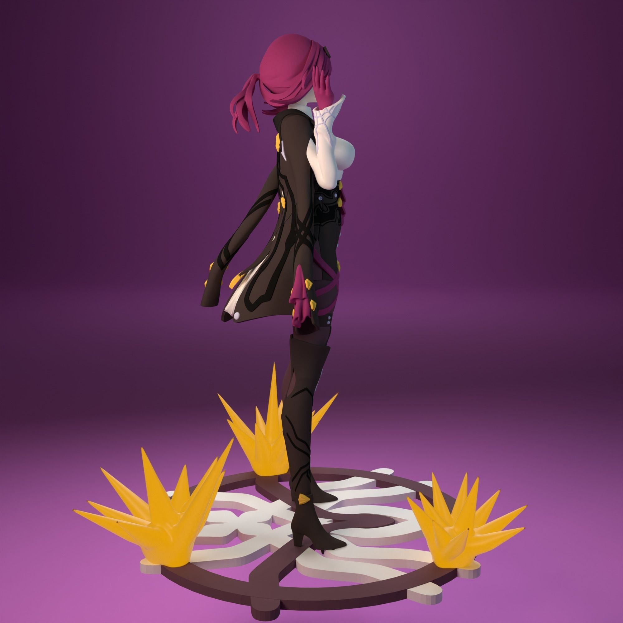 Kafka from Honkai Star Rail 3D model 3D printable | CGTrader