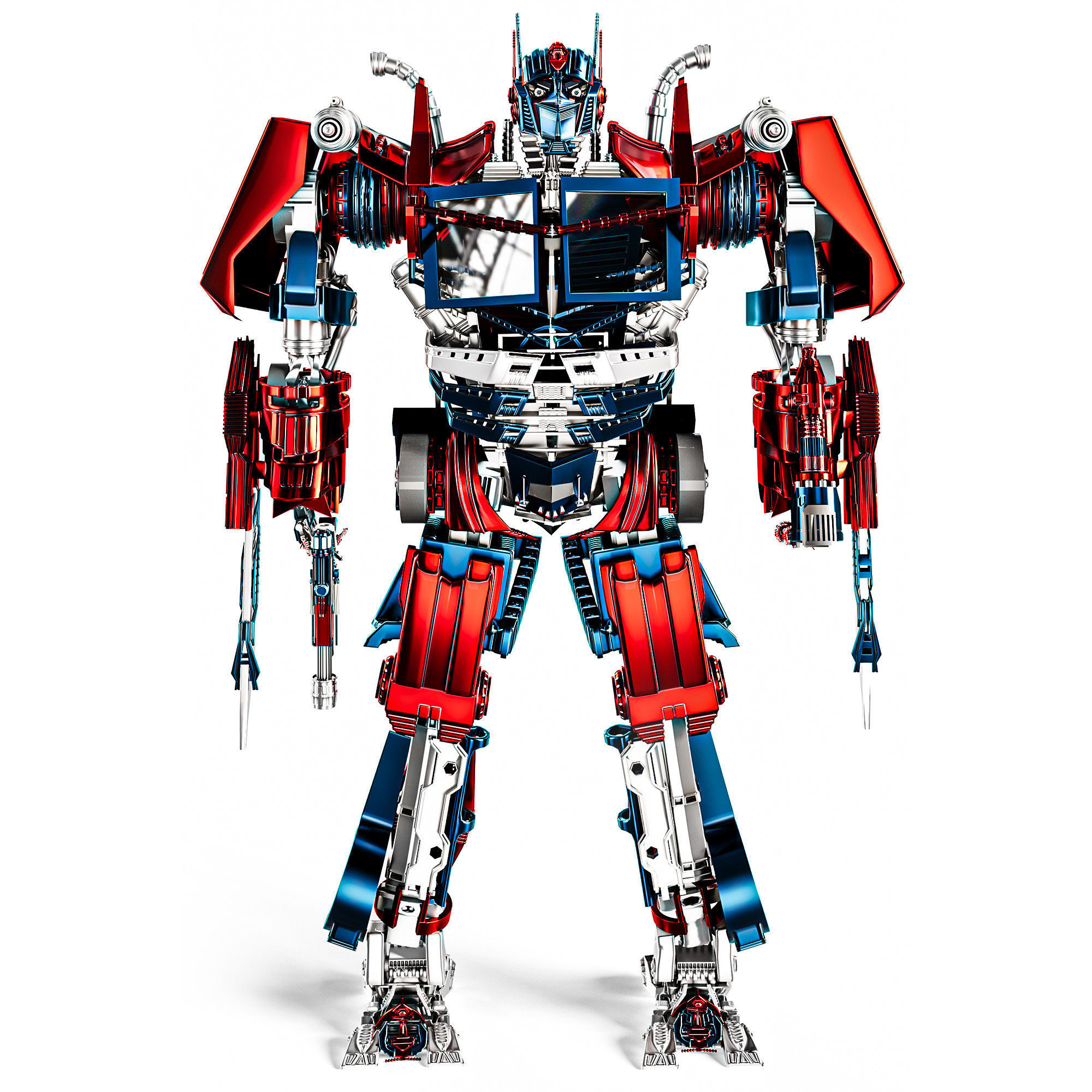 Optimus prime truck and robot 3D model animated | CGTrader
