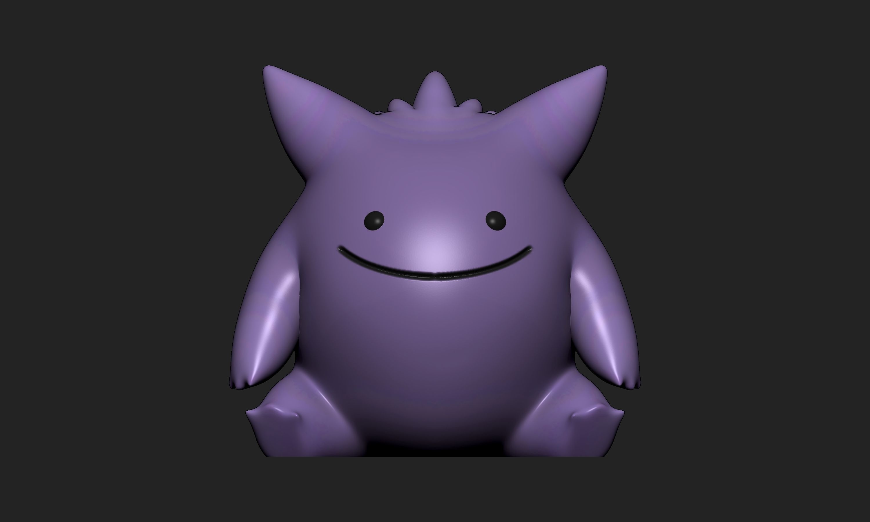 Pokemon - Ditto as Gengar free 3D model 3D printable | CGTrader