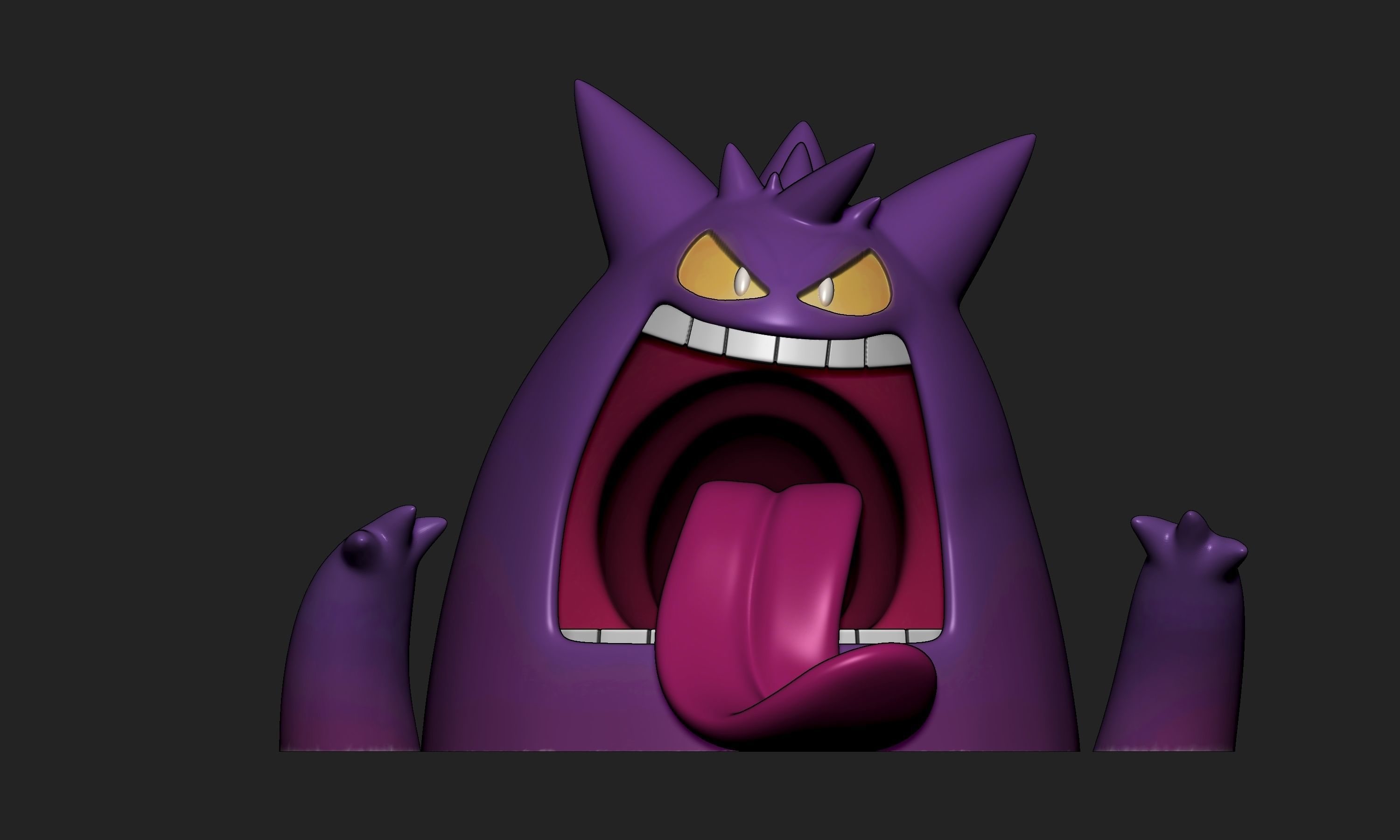 Pokemon - Gigantamax Gengar 3D model 3D printable | CGTrader