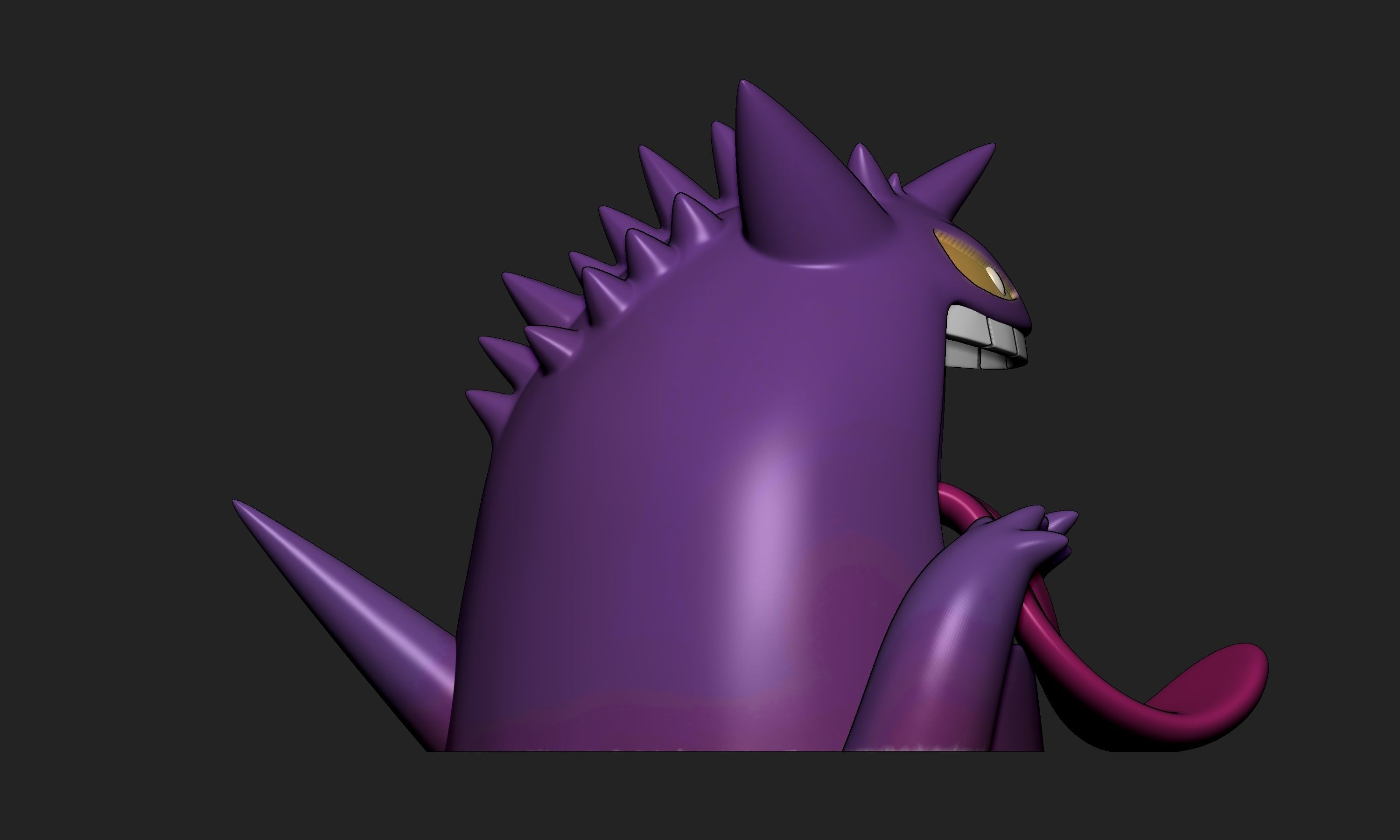 Pokemon - Gigantamax Gengar 3D model 3D printable | CGTrader