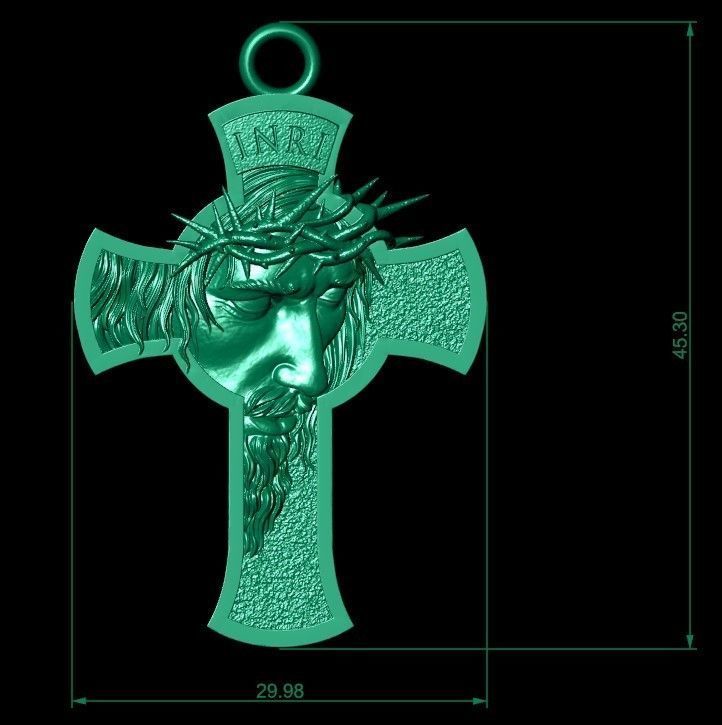 Jesus cross 3D model 3D printable | CGTrader