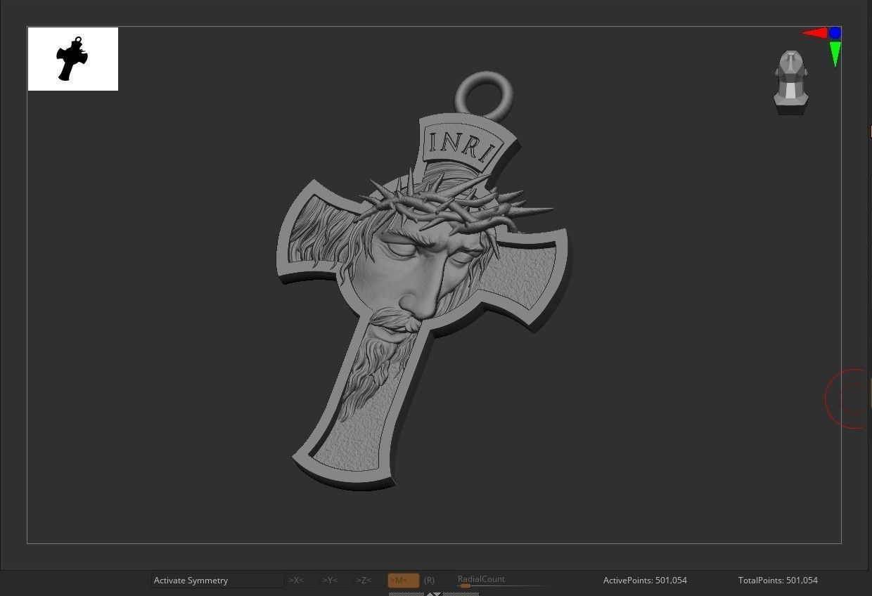 Jesus cross 3D model 3D printable | CGTrader