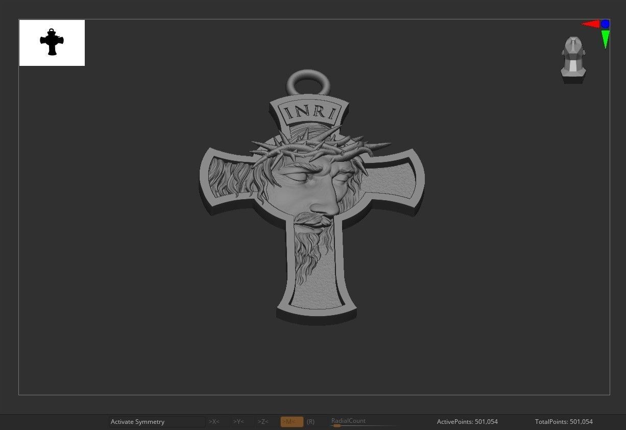 Jesus cross 3D model 3D printable | CGTrader