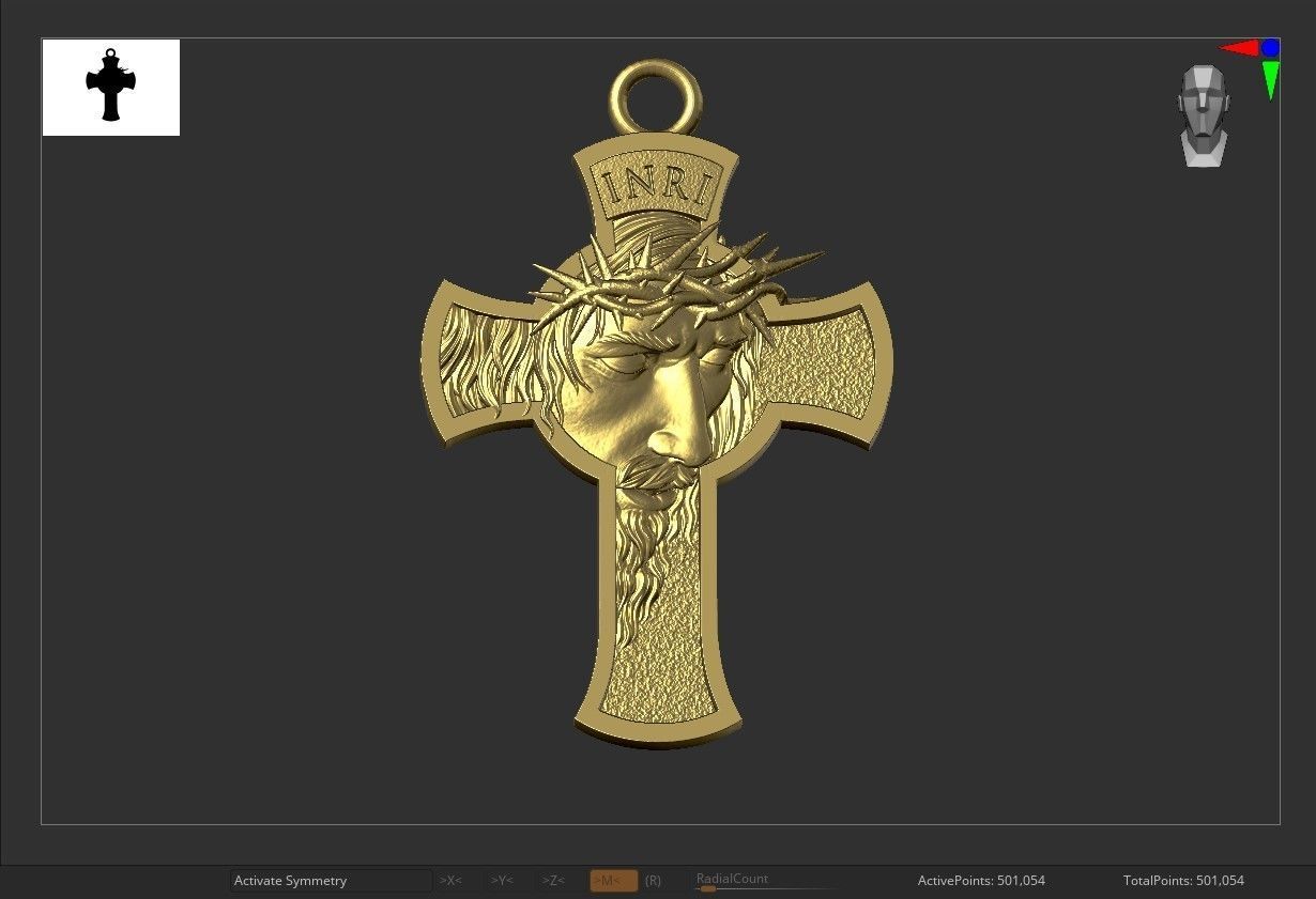 Jesus cross 3D model 3D printable | CGTrader