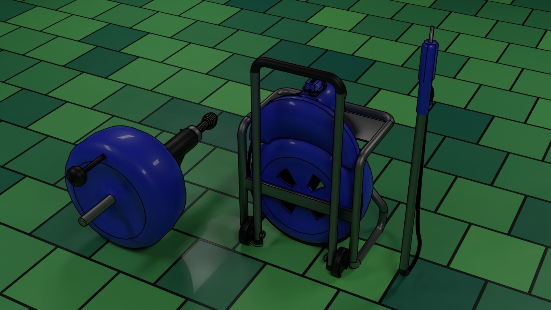 Drain Snakes free 3D model | CGTrader