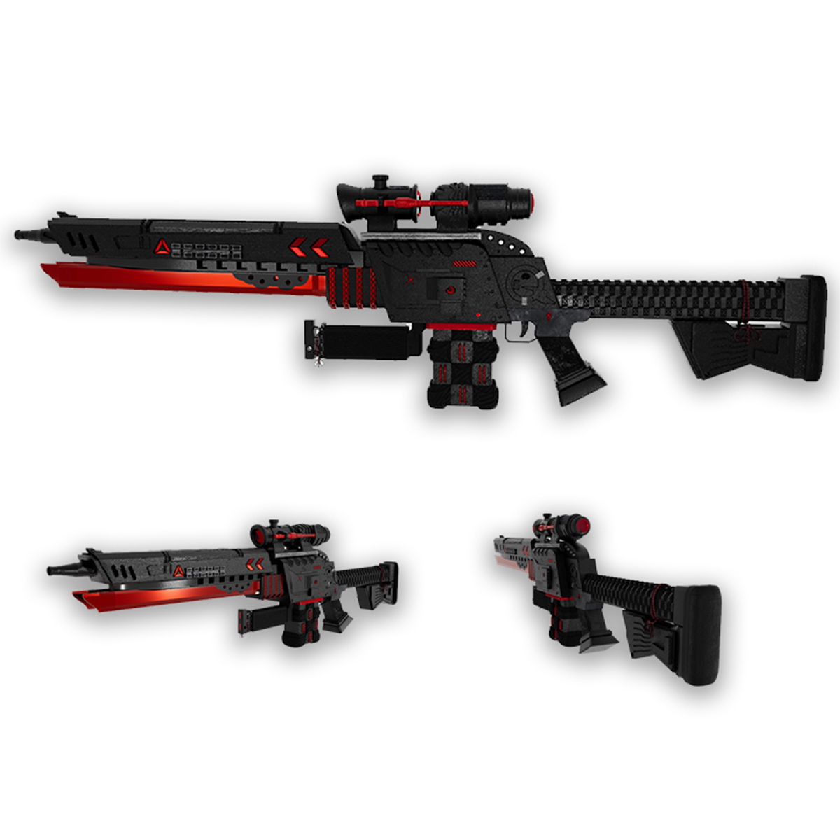 sci fi gun 2 Real gun free 3D model | CGTrader