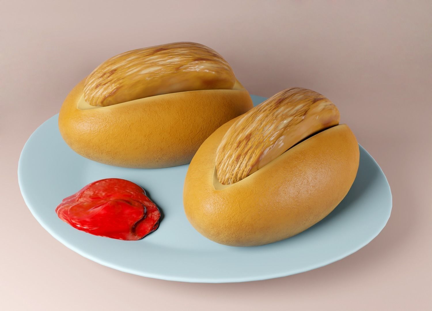 3D model Cocktail Fish Finger Bun VR / AR / low-poly | CGTrader