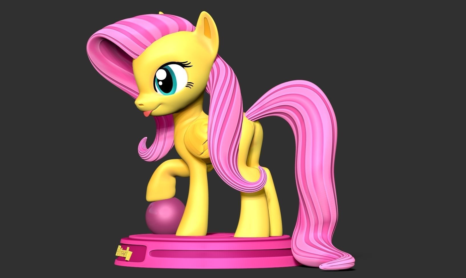 Fluttershy - Little Pony 3D model 3D printable | CGTrader