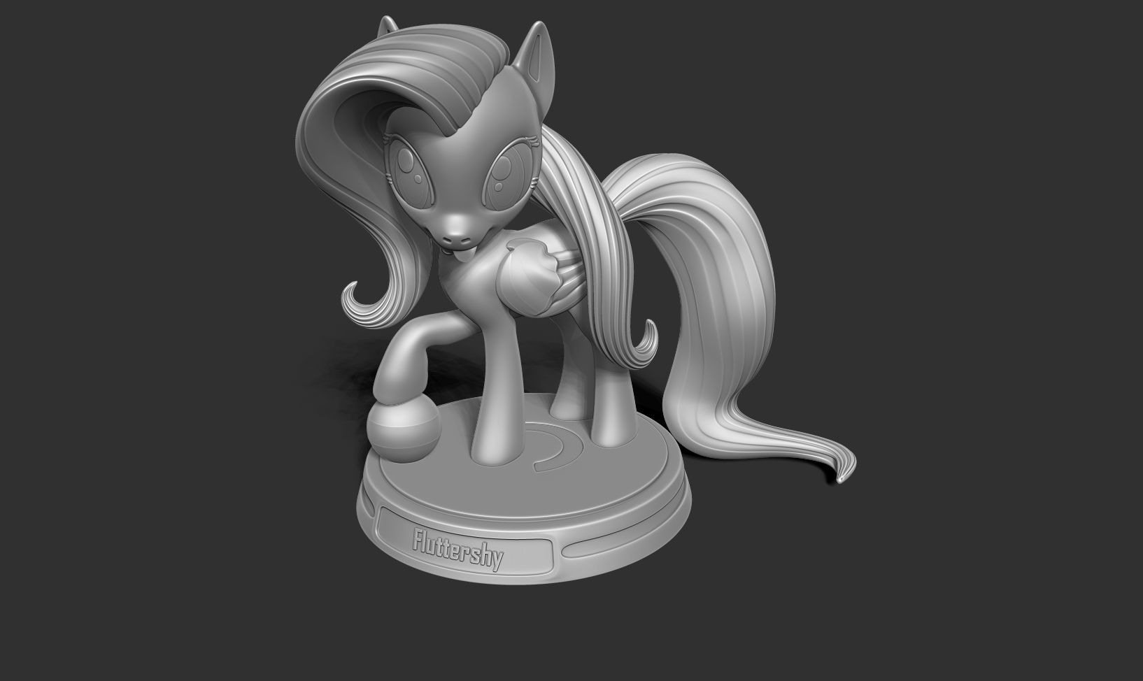 Fluttershy - Little Pony 3D model 3D printable | CGTrader