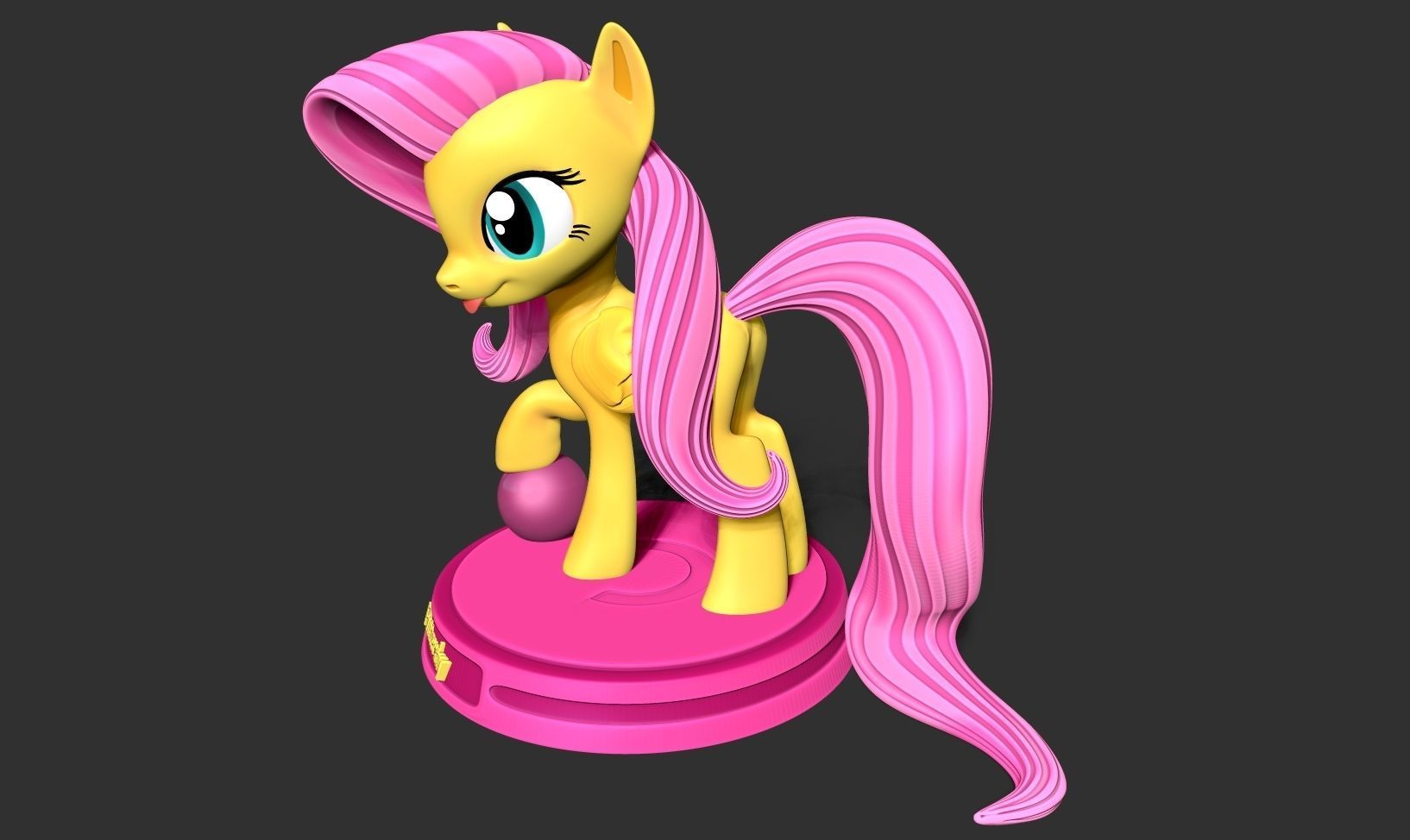 Fluttershy - Little Pony 3D model 3D printable | CGTrader