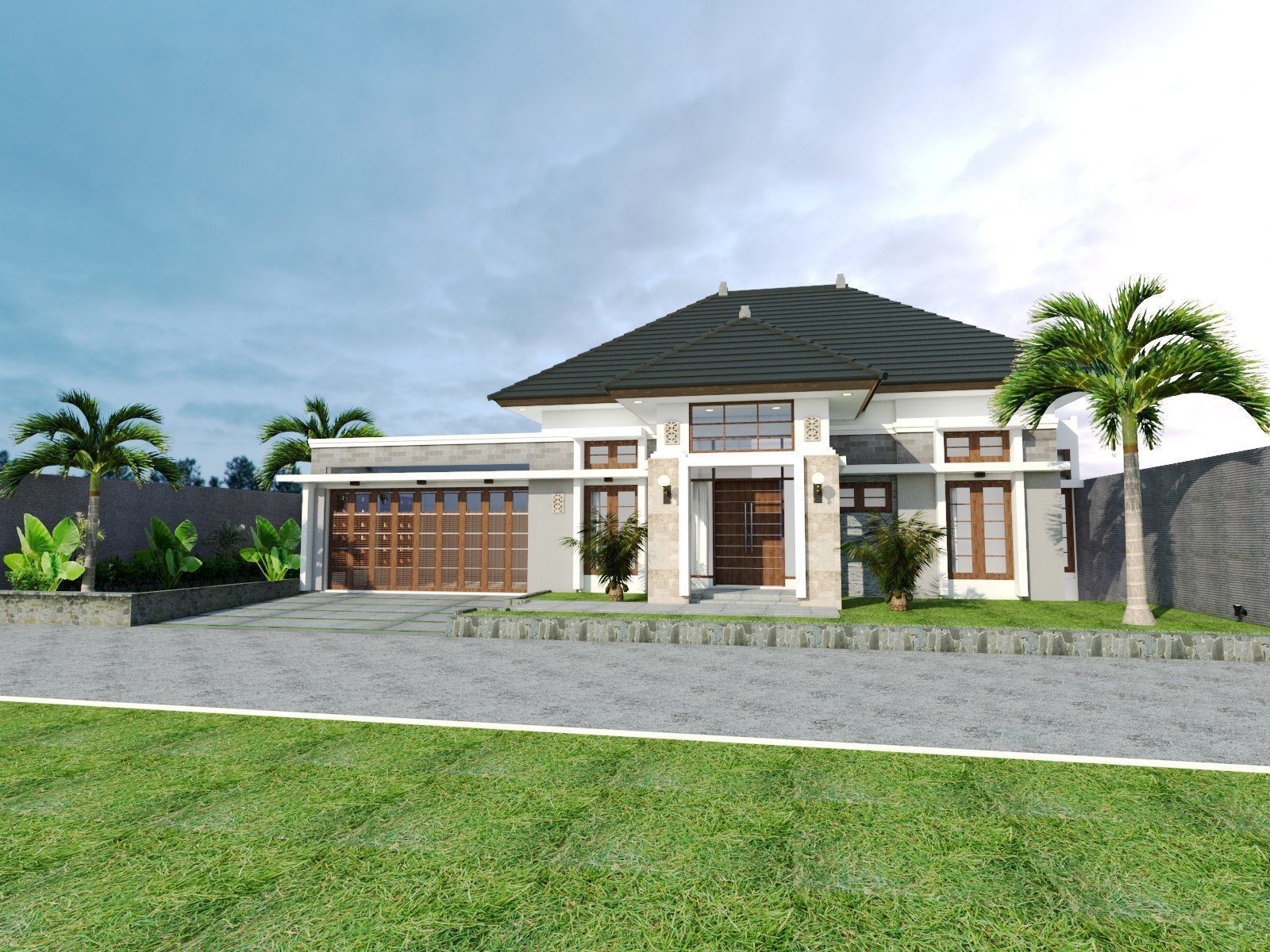 minimalist house exterior Design 3D model 3D printable | CGTrader