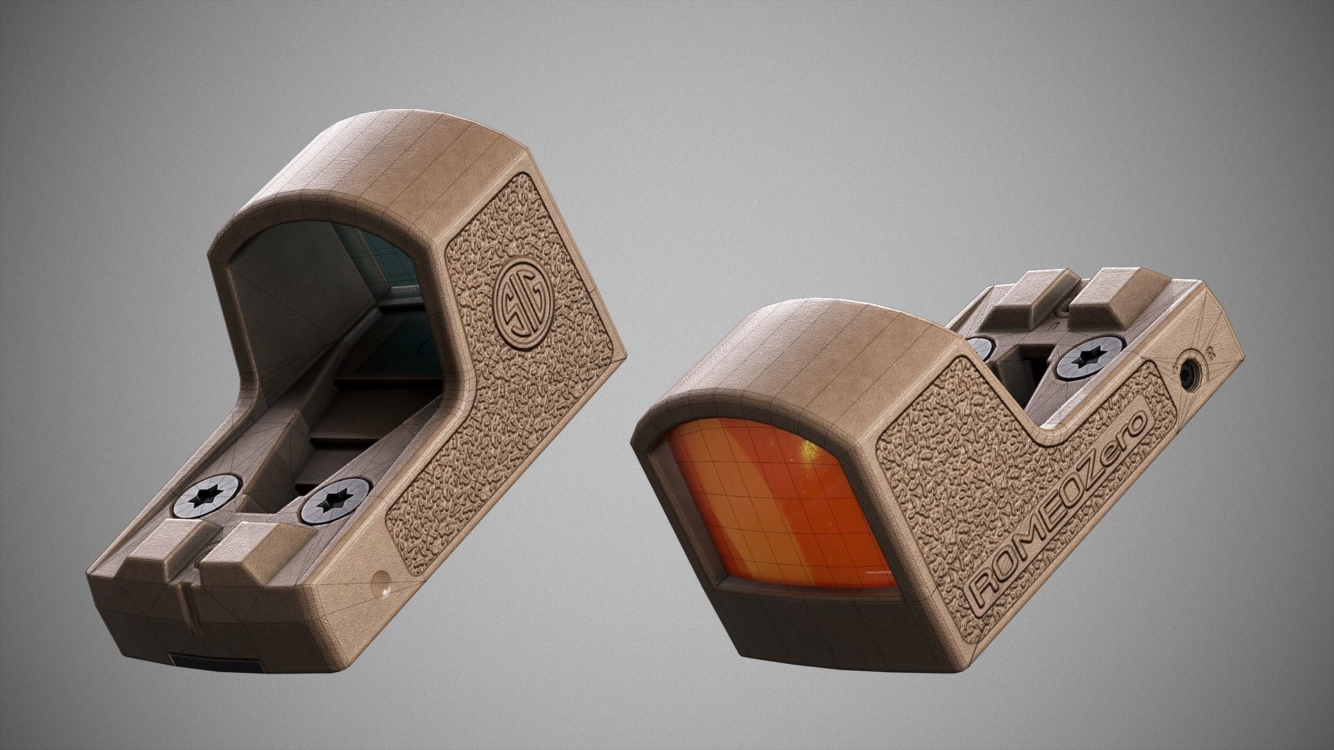 Romeo Zero Reflex Sight 3D model | CGTrader