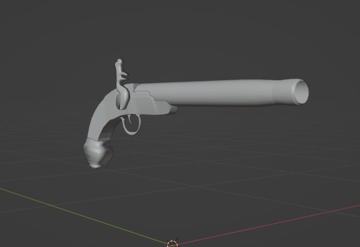 3D model Gentlemens Flintlock VR / AR / low-poly | CGTrader