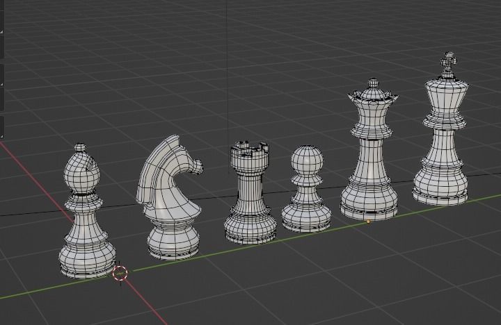 chess pieces models 3D model | CGTrader