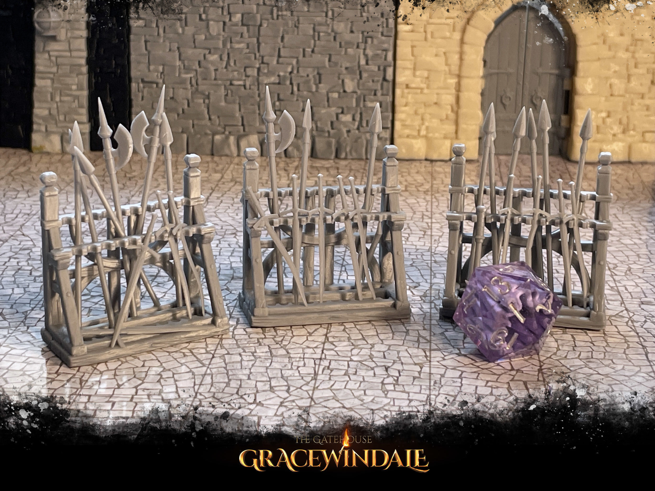 Gatehouse - Weapon Racks 3D model 3D printable | CGTrader