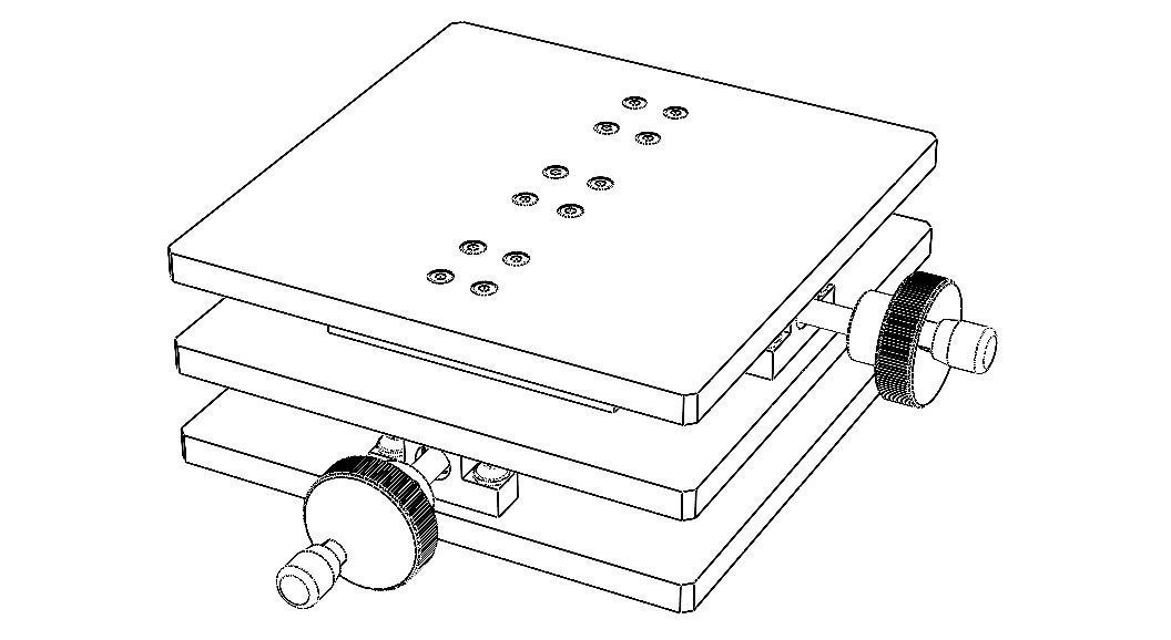 Custom Manual XY Table 3D model rigged | CGTrader
