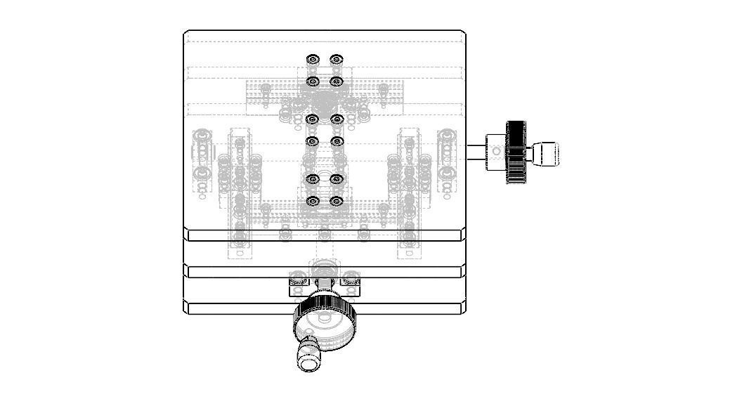 Custom Manual XY Table 3D model rigged | CGTrader