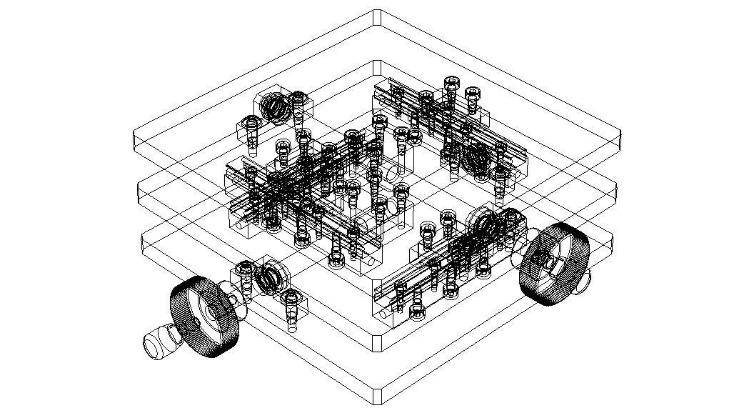 Custom Manual XY Table 3D model rigged | CGTrader