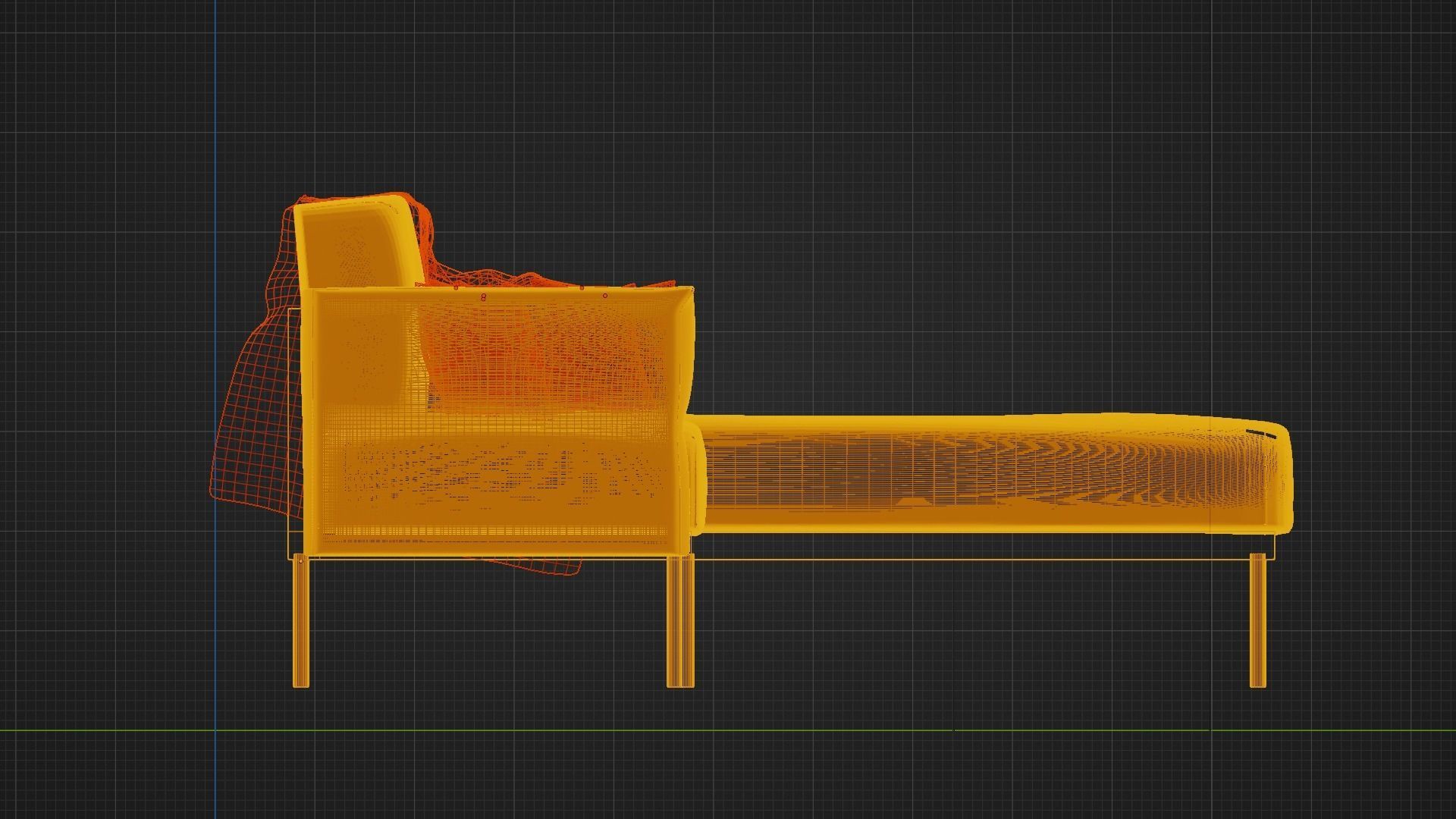L Shape Sofa 3D model 3D model | CGTrader
