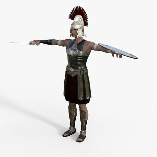 Roman Soldier Rigged 3D model rigged | CGTrader