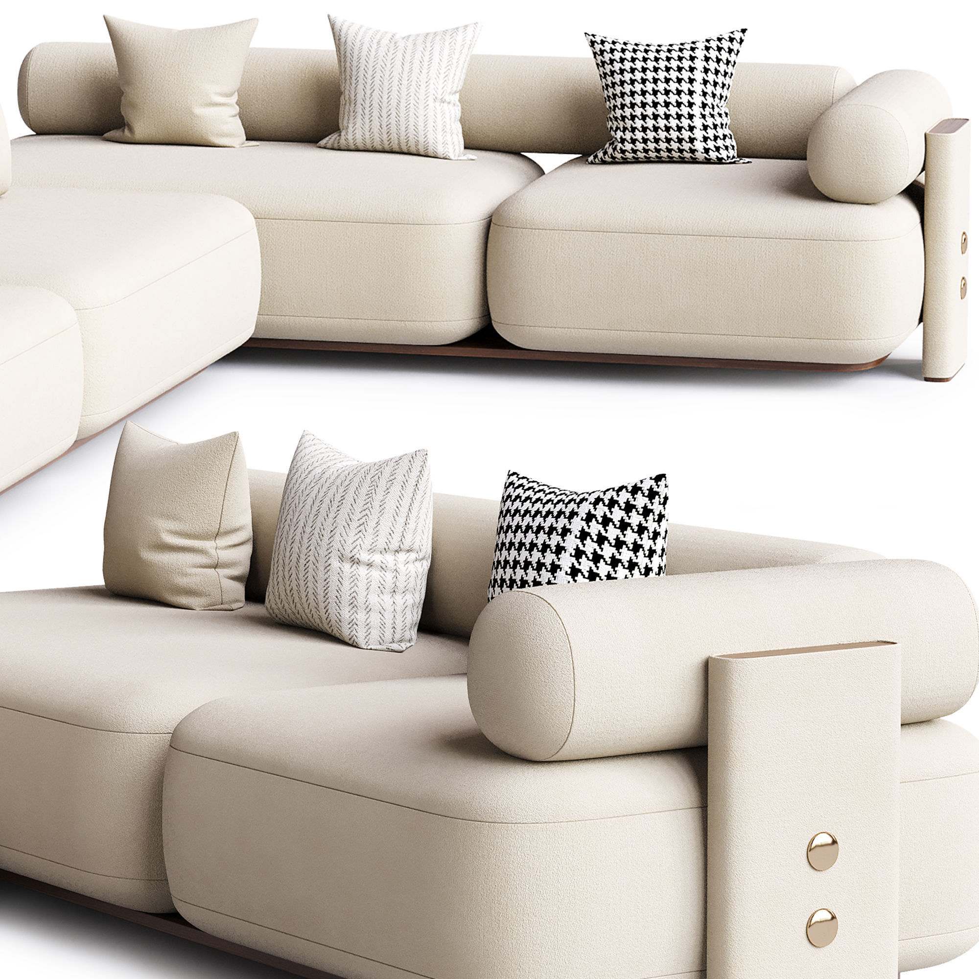 Beverly sofa 3D model | CGTrader