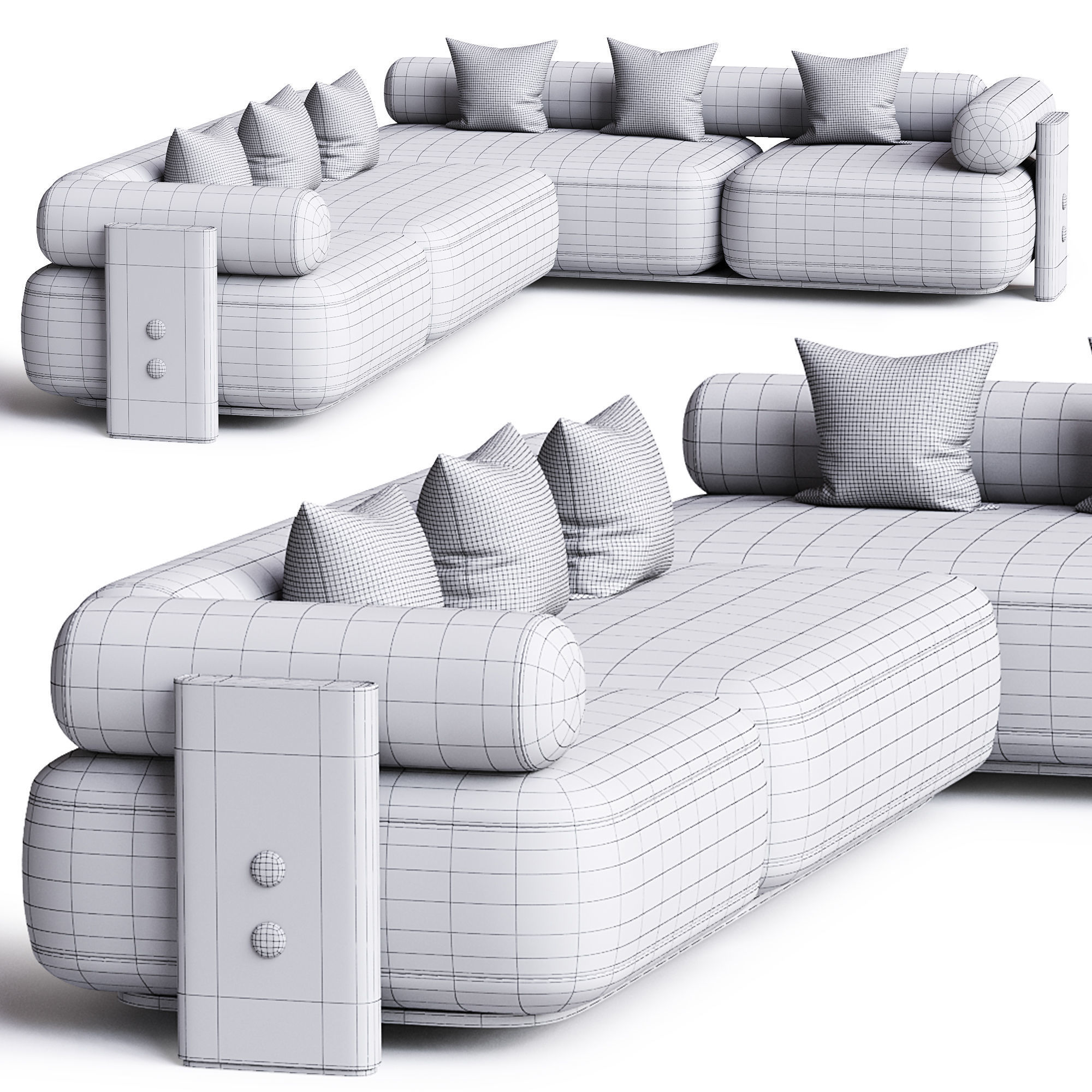 Beverly sofa 3D model | CGTrader