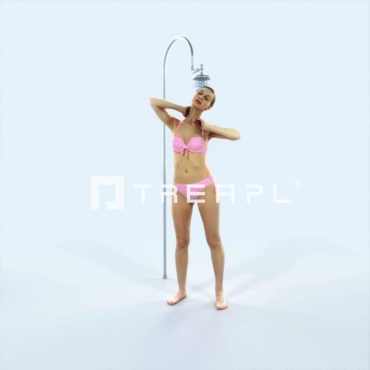 3D model Aspiration 16D Shower Sports Beach Woman VR / AR / low-poly | CGTrader