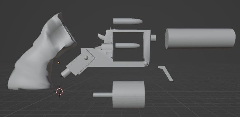 3D model Pistol made of junk VR / AR / low-poly | CGTrader