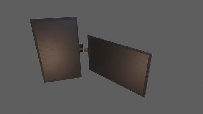 3D model Monitors with stand VR / AR / low-poly | CGTrader