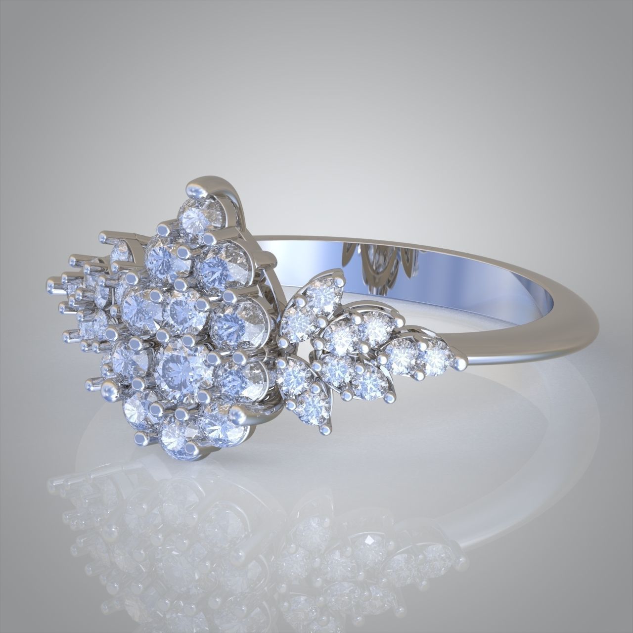 Diamond ring 0264 3D printable model free 3D model 3D printable | CGTrader