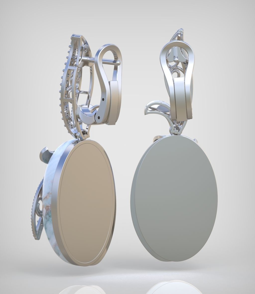 Earring model 332 3D printable model12 3D model 3D printable | CGTrader