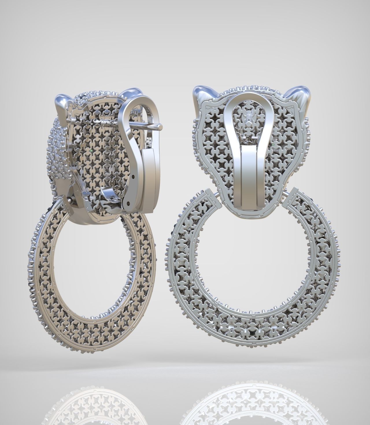 Earring model 332 3D printable model16 3D model 3D printable | CGTrader