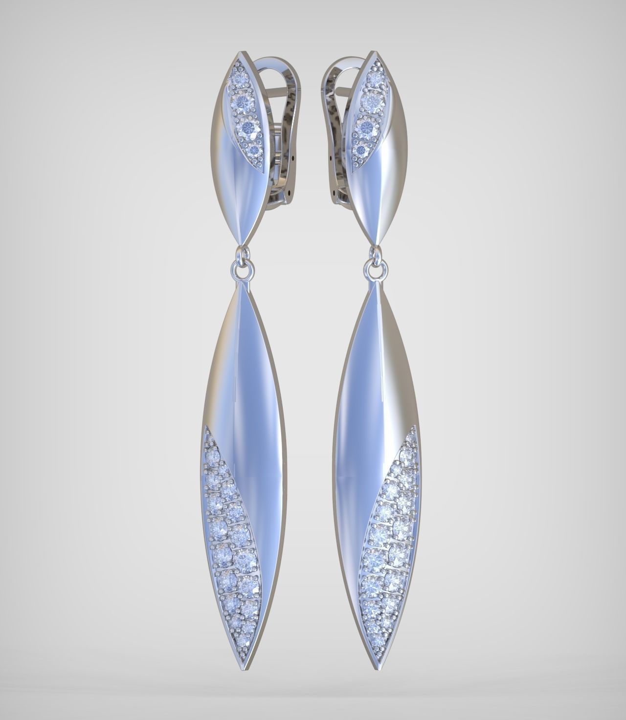 Earring model 333 3D printable model12 3D model 3D printable | CGTrader