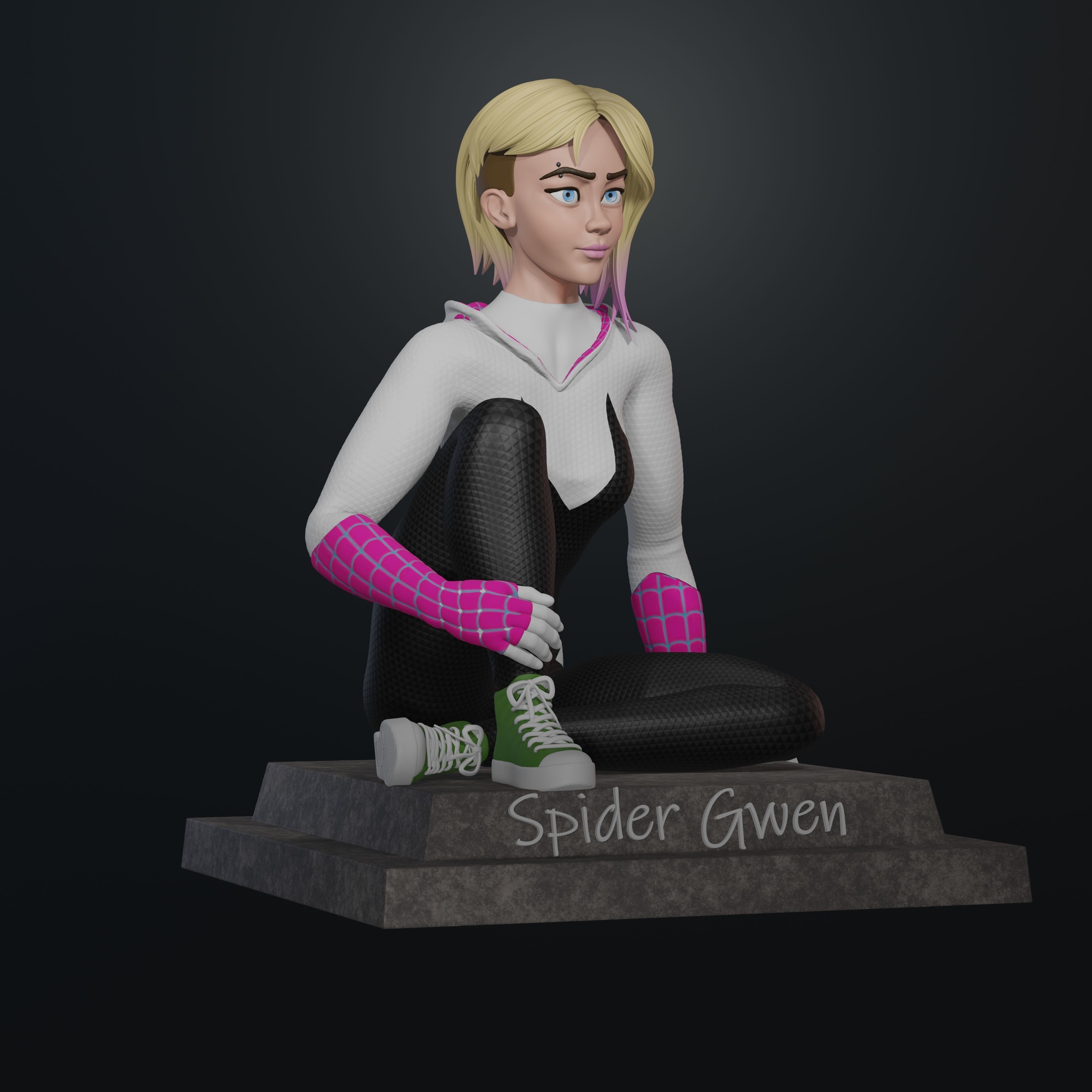 Spider Gwen Across the Spider-Verse 3D model 3D printable | CGTrader