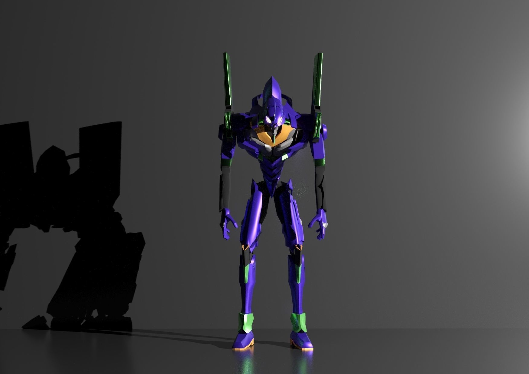 3D model Evangelion Unit-01 EVA-01 VR / AR / low-poly | CGTrader