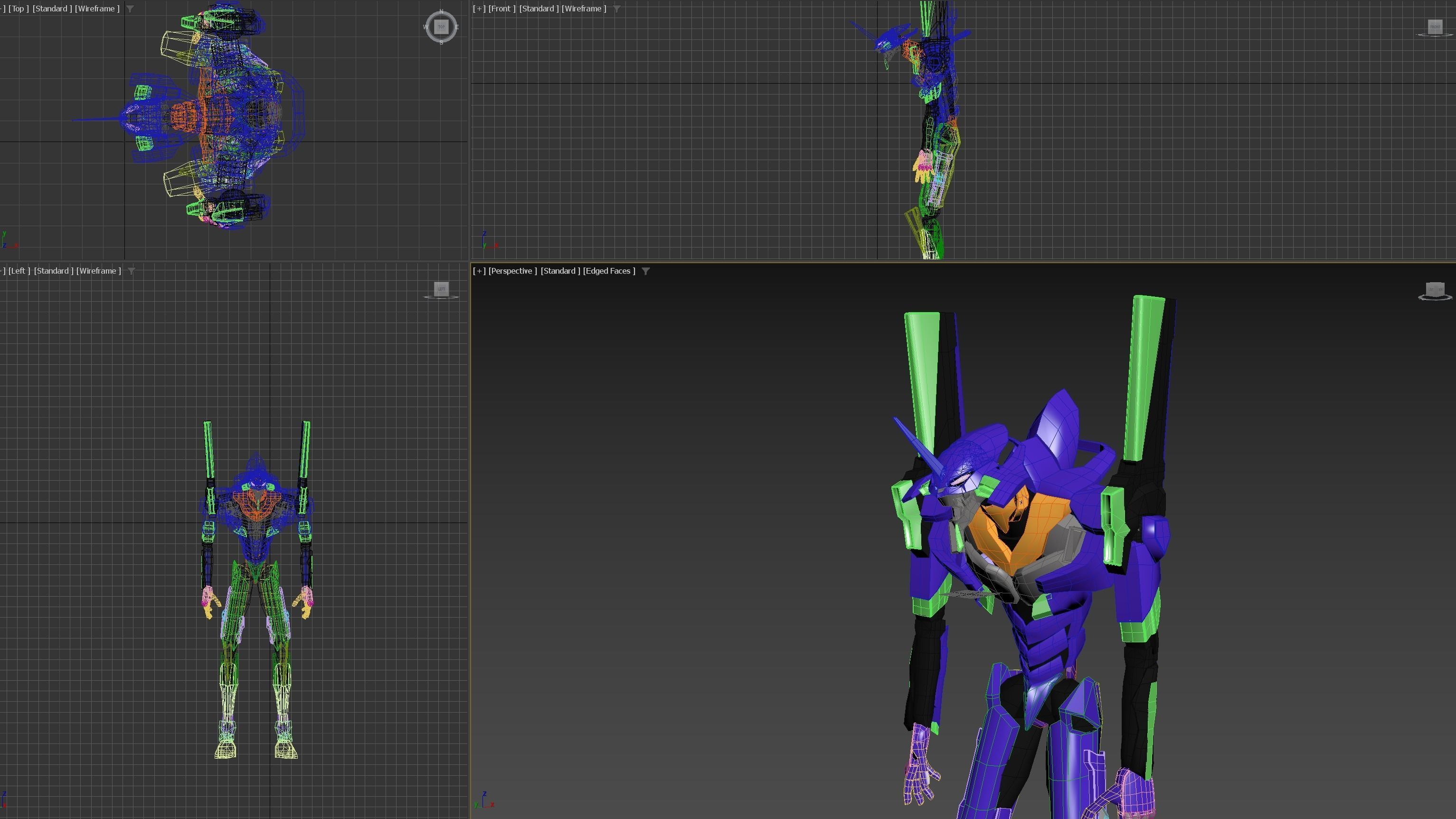 3D model Evangelion Unit-01 EVA-01 VR / AR / low-poly | CGTrader
