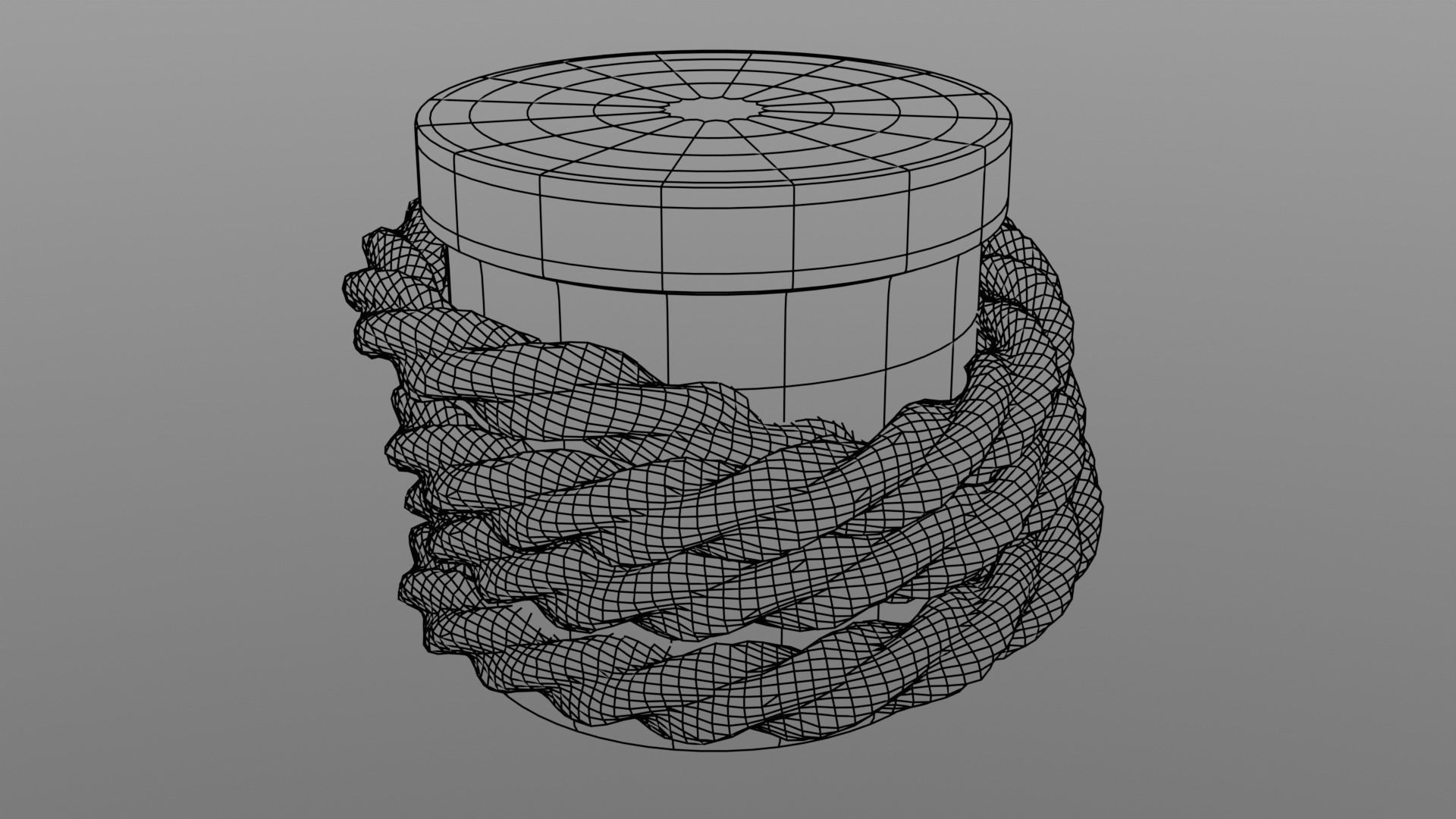 3D model Rope around Mooring Post VR / AR / low-poly | CGTrader