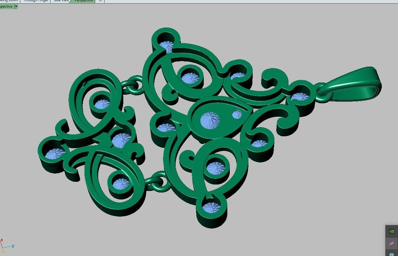 Pendant model 3D 0169 printable model7 3D model 3D printable | CGTrader